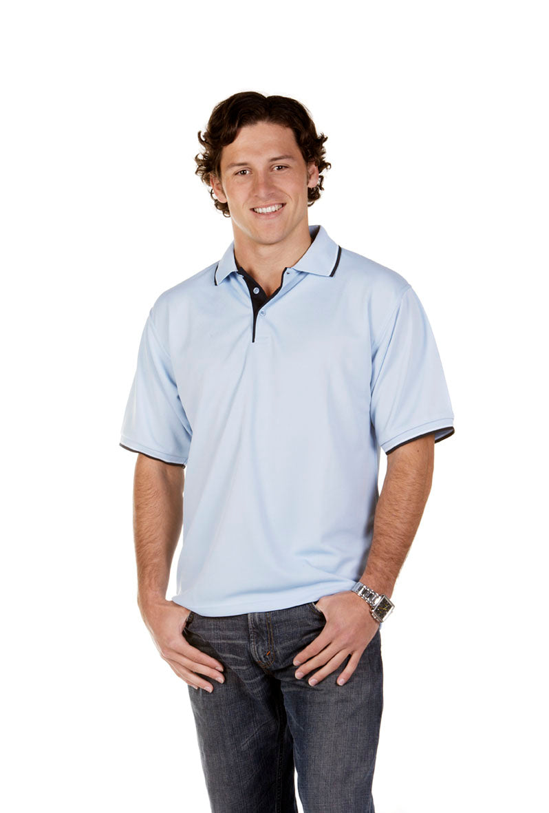 Blue Whale Mens Adults Cooldry Micro Mesh Polo | The Logo Clothing Company